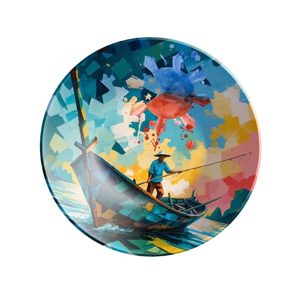 Dinnerware Set- Filipino in a boat DEsign – Blossom Vibe Collection